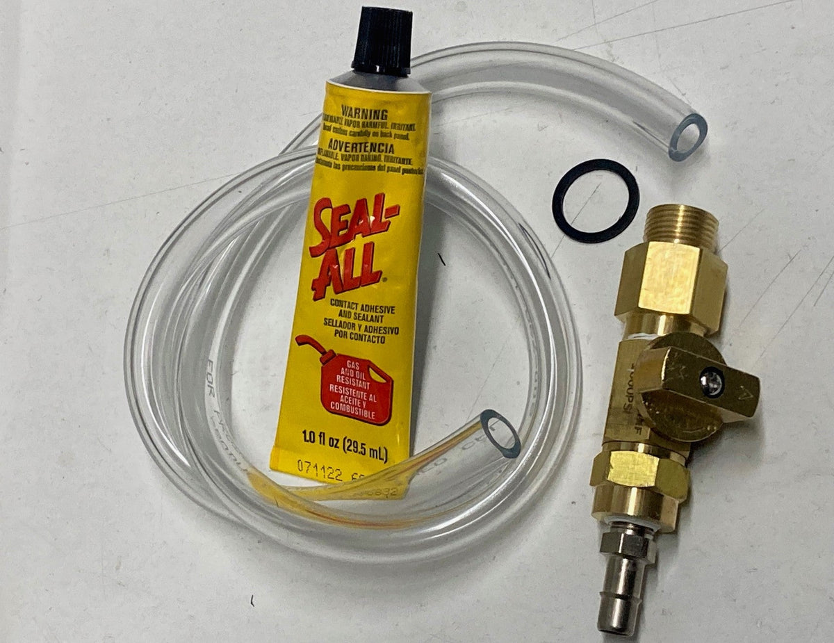 AF204-Fuel tank, quick drain valve assembly — From The Frame Up