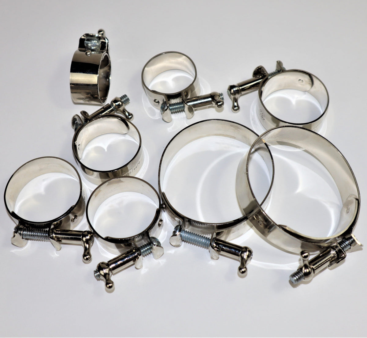 CS178-Nesthill hose clamps, set of 8, TA — From The Frame Up