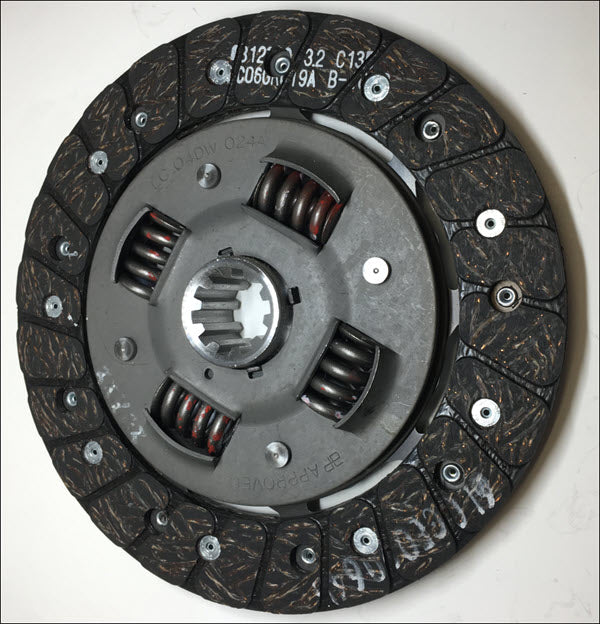 KL124-Clutch Disc, 5-speed gearbox conversion, 7 1/2" — From The Frame Up